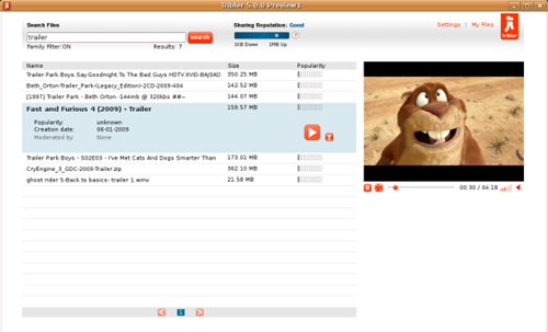 Tribler, a decentralized BitTorrent client